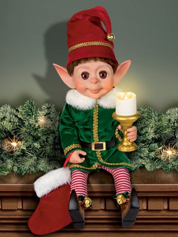St. Nicks Sidekicks 14 Tall Poseable Christmas Elf Doll Collection With ...