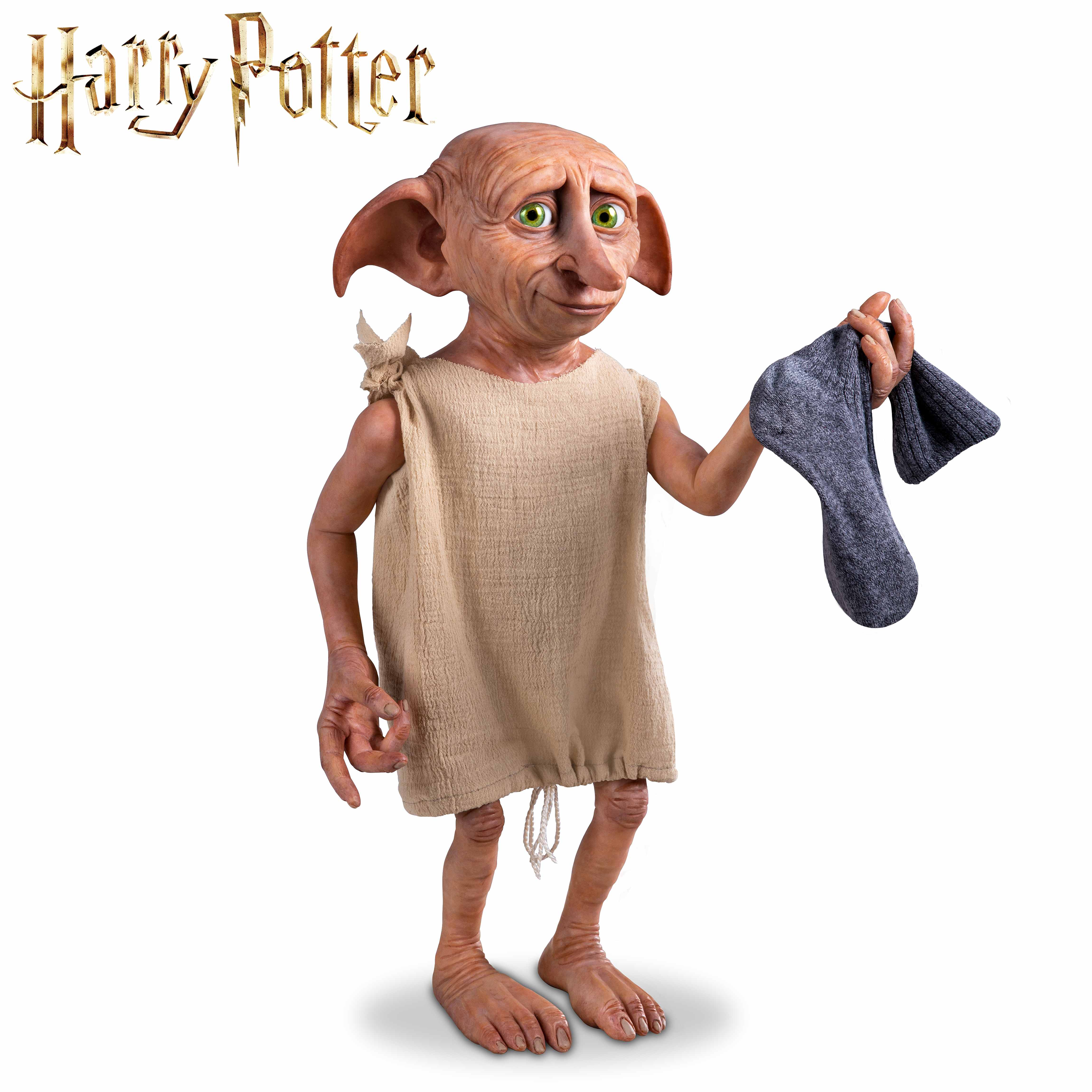 HARRY POTTER DOBBY THE HOUSE ELF Hand-Painted Poseable Portrait Figure ...