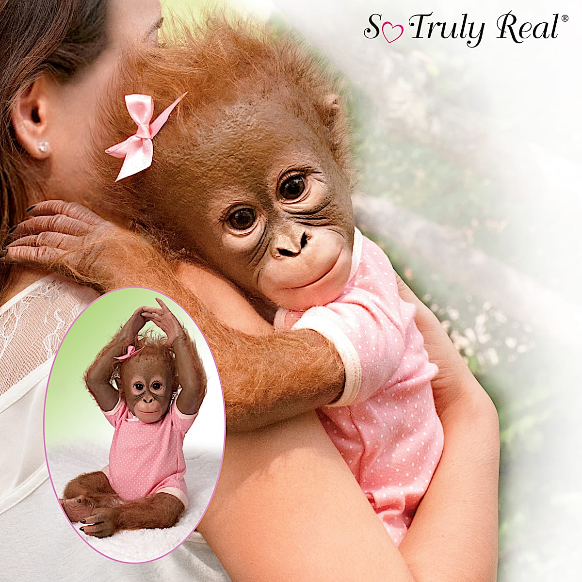 Annabelles Hugs So Truly Real Poseable Lifelike Monkey Doll