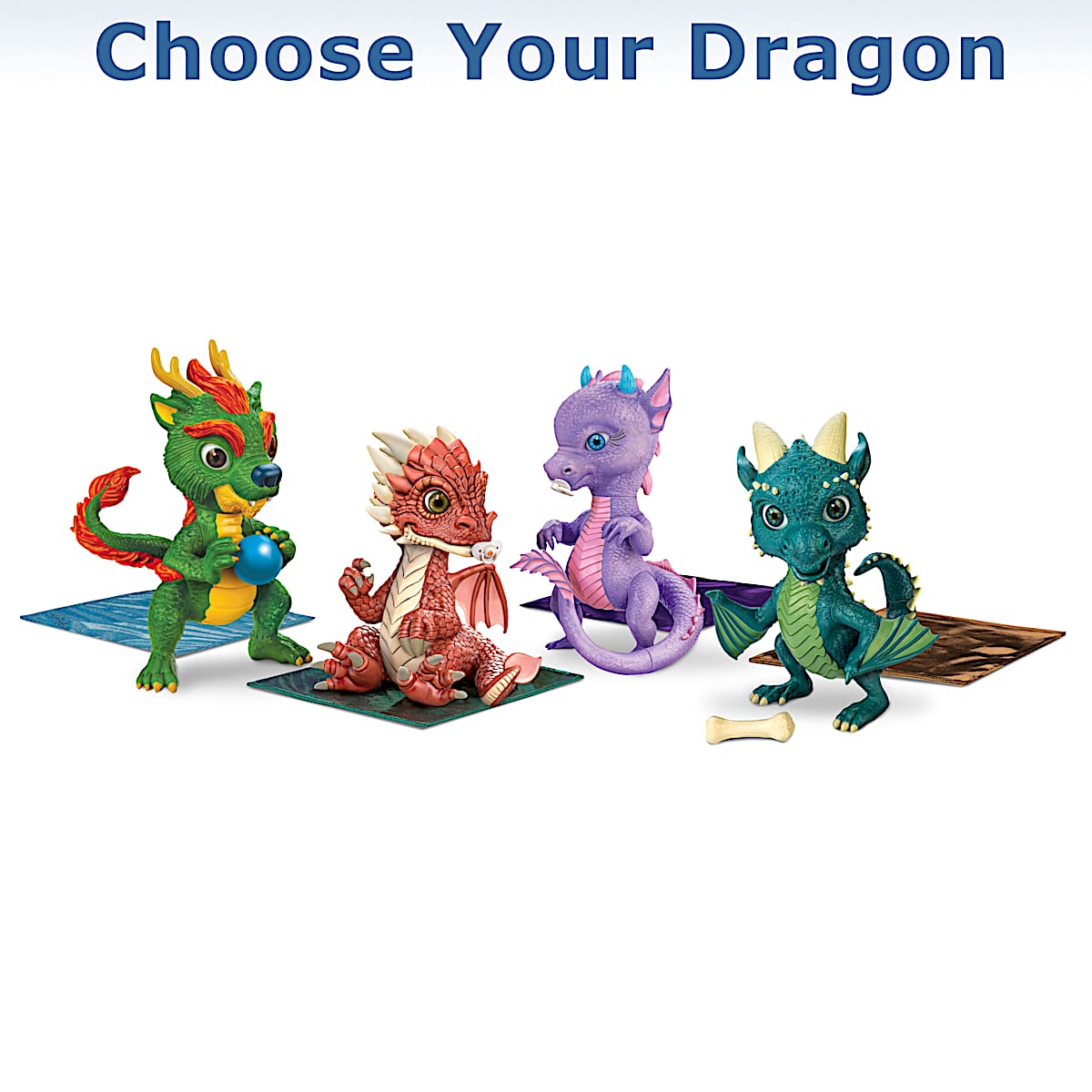 Mystical Dragonlings Poseable Baby Dragon Doll Hand-Painted With ...