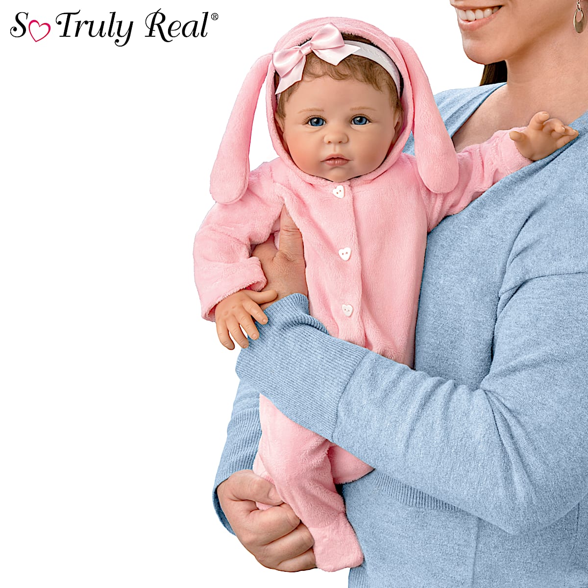 So Truly Real Hopped Into My Heart Lifelike Baby Doll Featuring A Pink ...