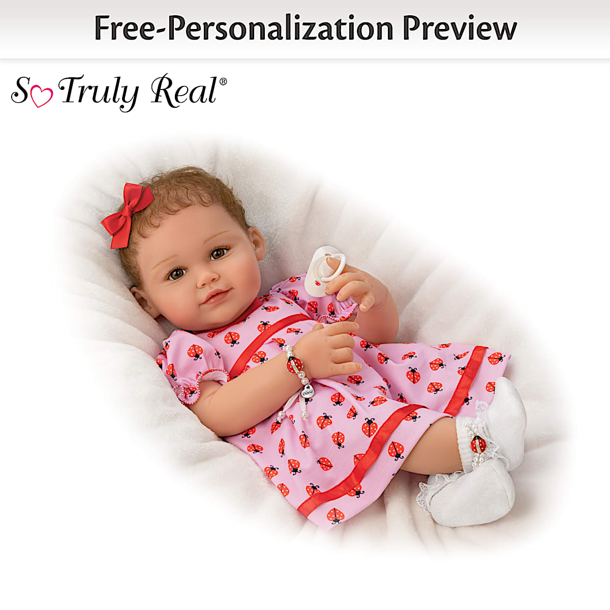 So Truly Real Little Love Bug Personalized Baby Doll Featuring Hand ...
